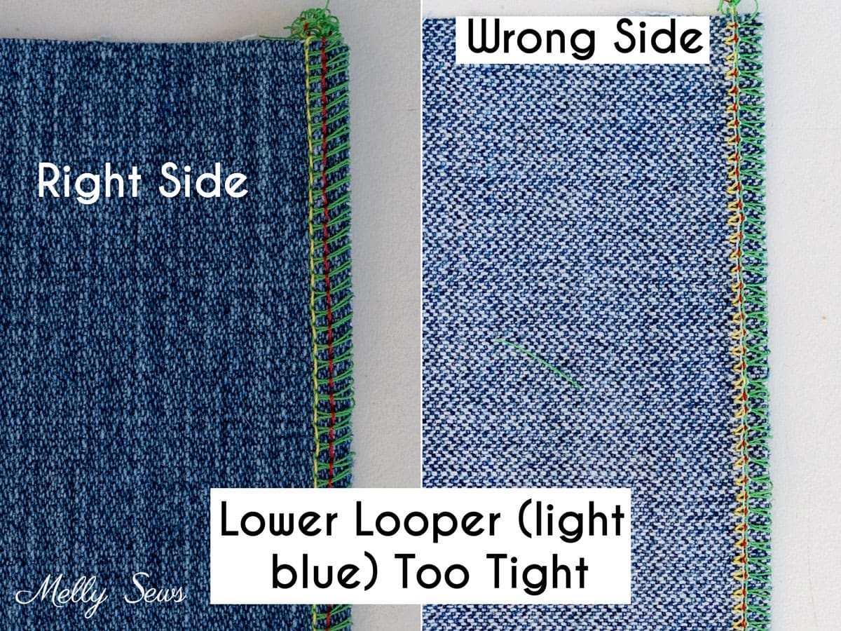 How To Adjust Serger Tension - Troubleshooting for Beginners - Melly Sews