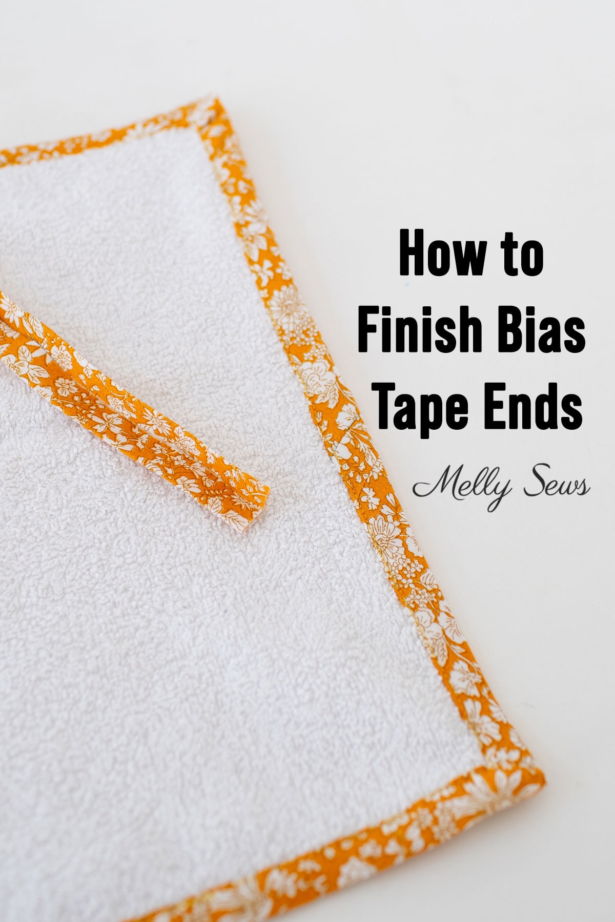 How to Finish The Ends Of Bias Tape (With Pictures) - Melly Sews
